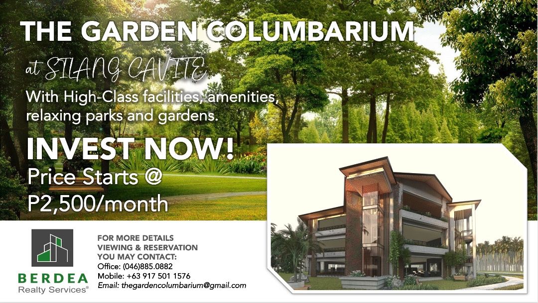 Columbarium Vault For Sale. Located in Silang Cavite Near CALAX.. Near ...