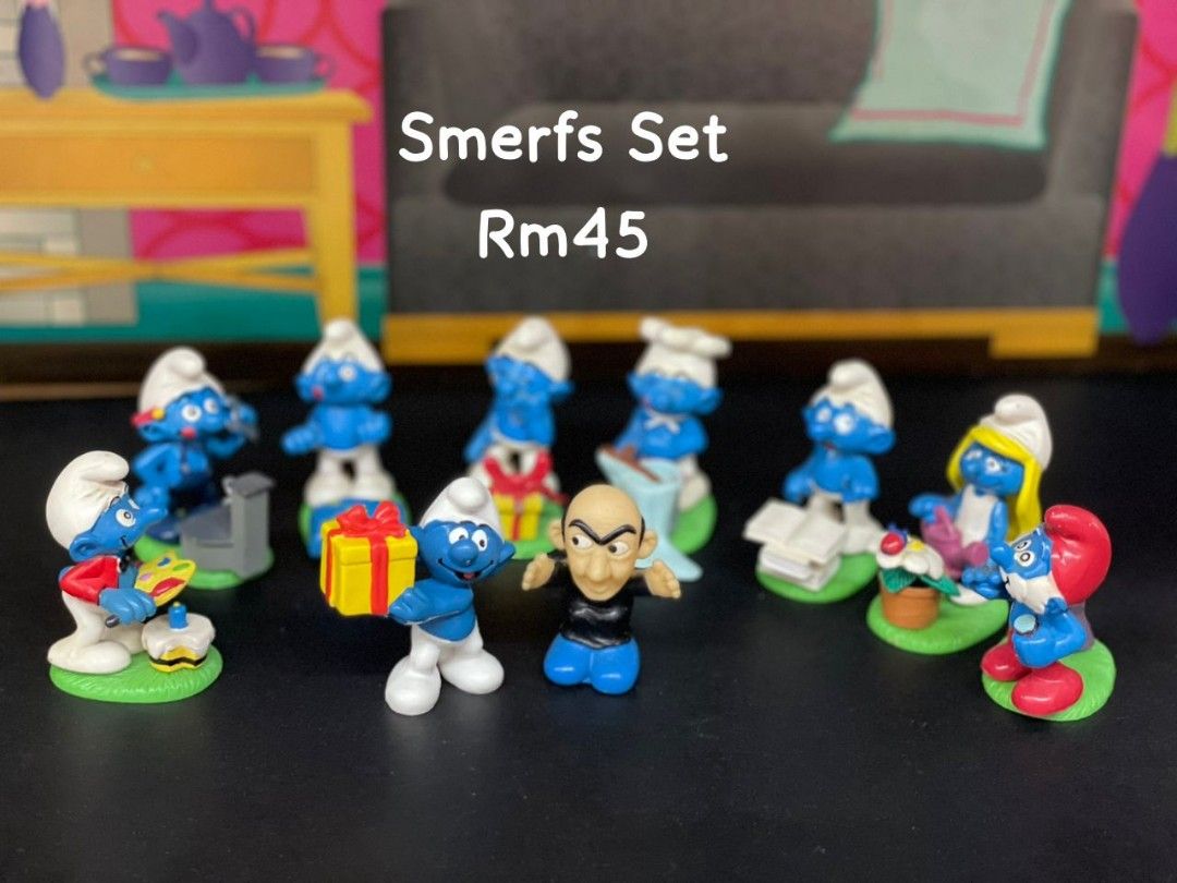 The Smurfs Set, Hobbies & Toys, Toys & Games on Carousell