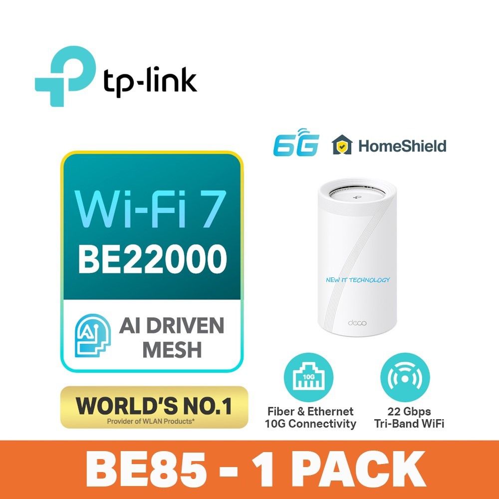 TP-Link BE22000 WiFi 7 Tri-Band Whole Home AI-Driven Mesh Wifi Router ...