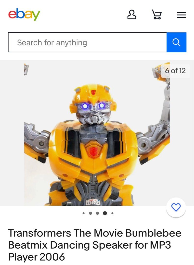 Transformers Beatmix bumblebee Mp3 Speaker Tiger Electronics, Audio ...