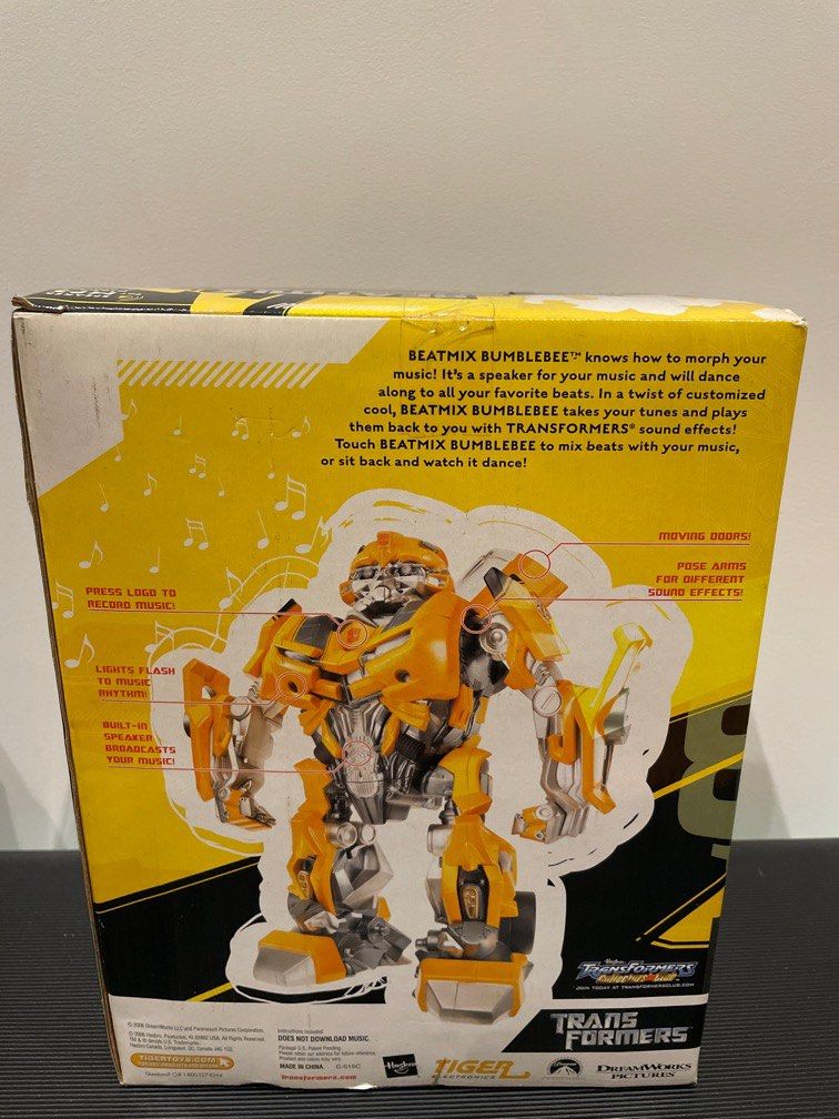 Transformers Beatmix bumblebee Mp3 Speaker Tiger Electronics, Audio ...