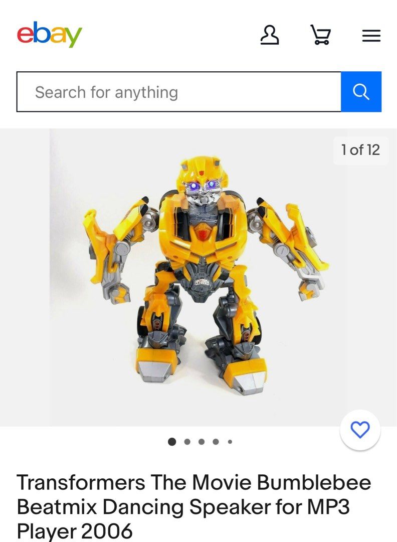 Transformers Beatmix bumblebee Mp3 Speaker Tiger Electronics, Audio ...