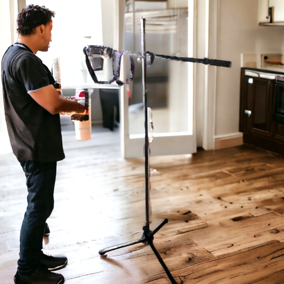 Tripod for handphone and camera with boom arm c stand with extended arm ...