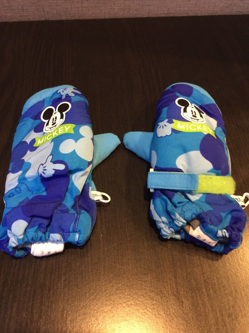 Waterproof Mickey Mouse Mittens, Babies & Kids, Babies & Kids Fashion ...