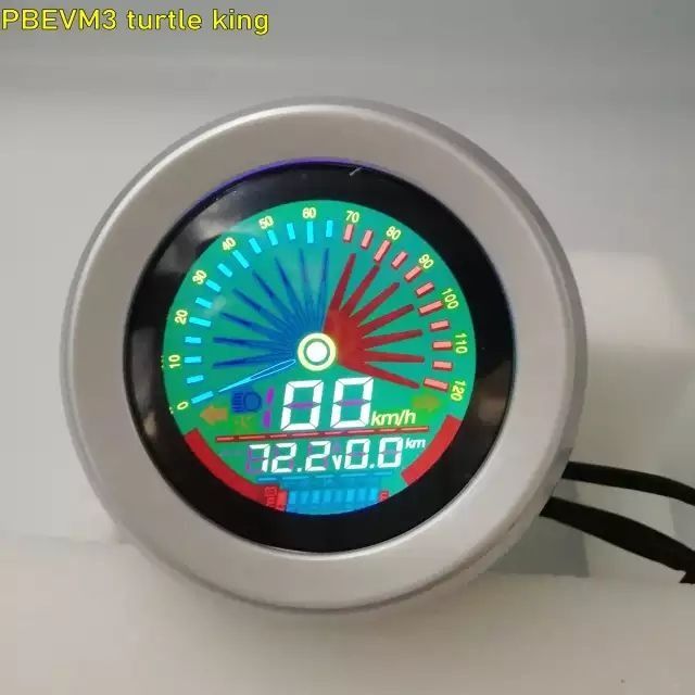 WhiteColored LCD Display Speedometer 60-120v Universal For Electric ...