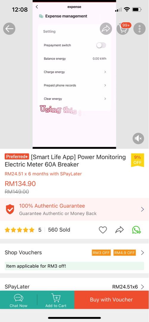 Wifi Split Meter, TV & Home Appliances, Other Home Appliances on Carousell