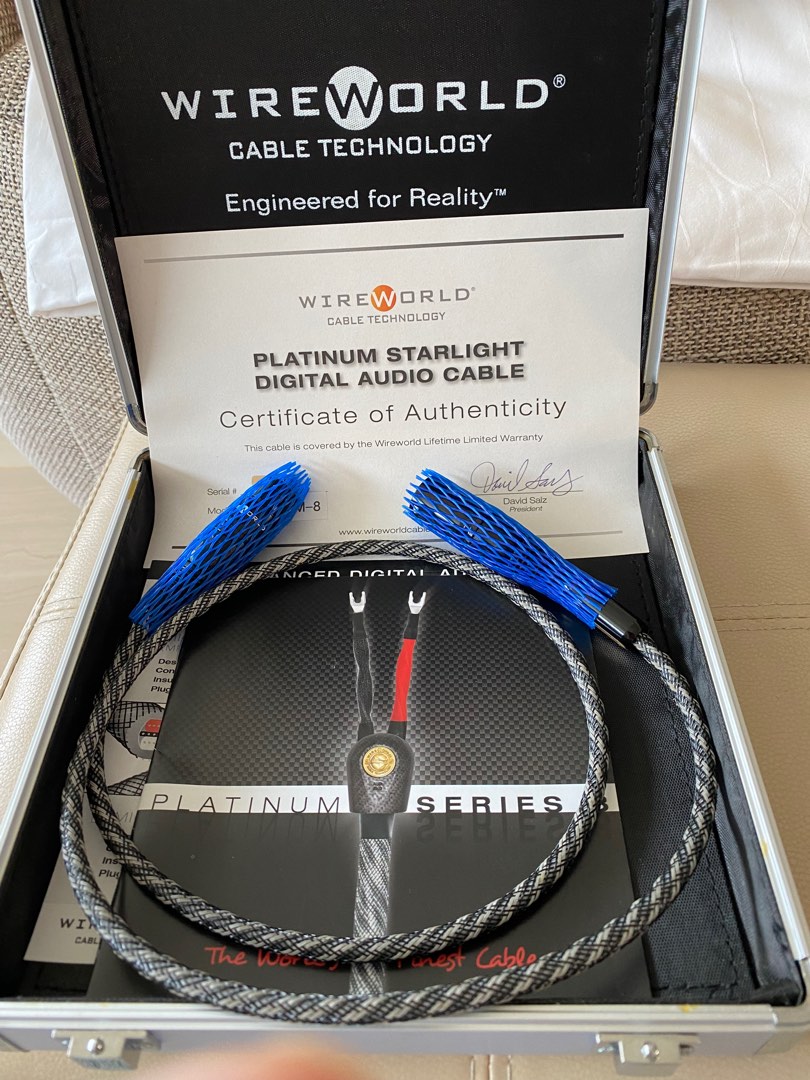 Wireworld Micro Platinum AES/EBU digital cable, Audio, Other Audio ...