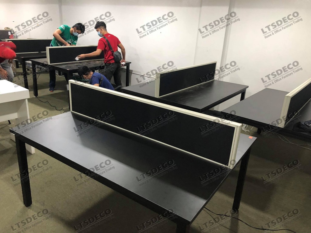 WORKSTATION TABLE WITH TOP PANEL OFFICE PARTITION | OFFICE FURNITURE on ...