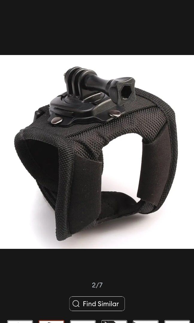 Wrist mount for action camera (gopro compatible), Photography ...
