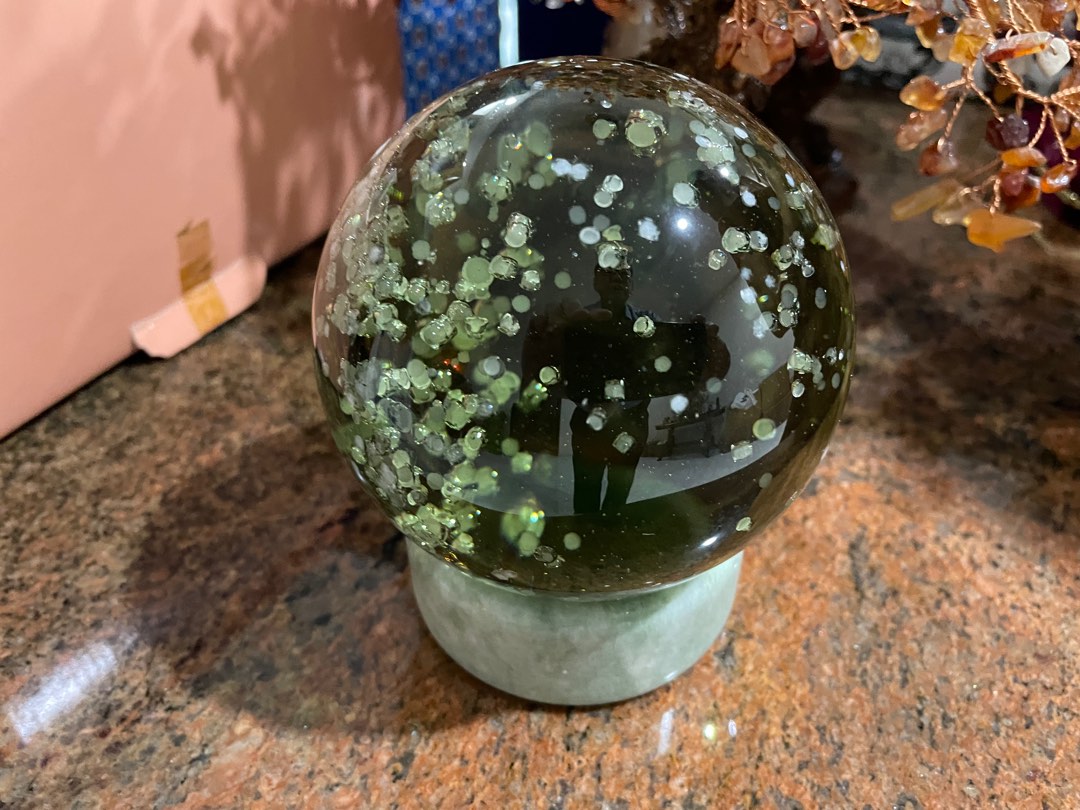 Yellow spots sphere, Hobbies & Toys, Memorabilia & Collectibles ...