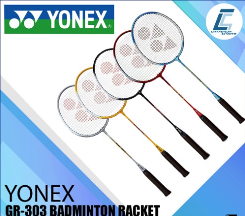 Yonex GR-303 Badminton Racket (Strung), Sports Equipment, Sports ...