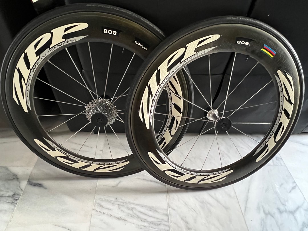 Zipp 808 tubular wheels (10spd) , Sports Equipment, Bicycles & Parts ...
