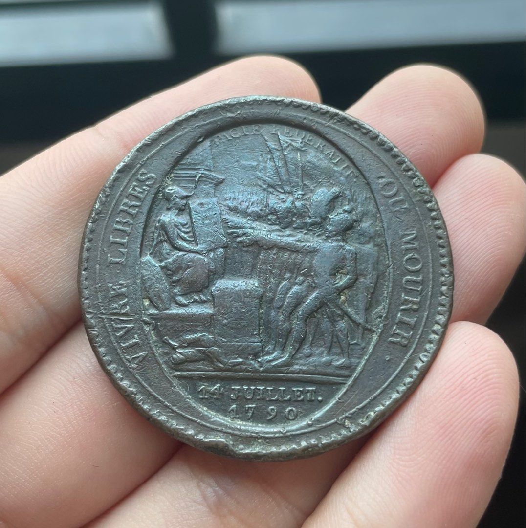 1792 5 Sols French Trade token, Hobbies & Toys, Memorabilia ...