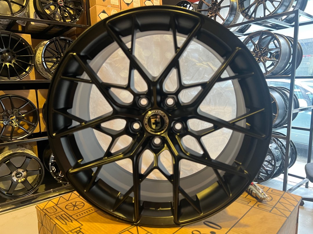 18”HRE FF10 Matt black flow forming design rim 5x108 5x112 , Car ...