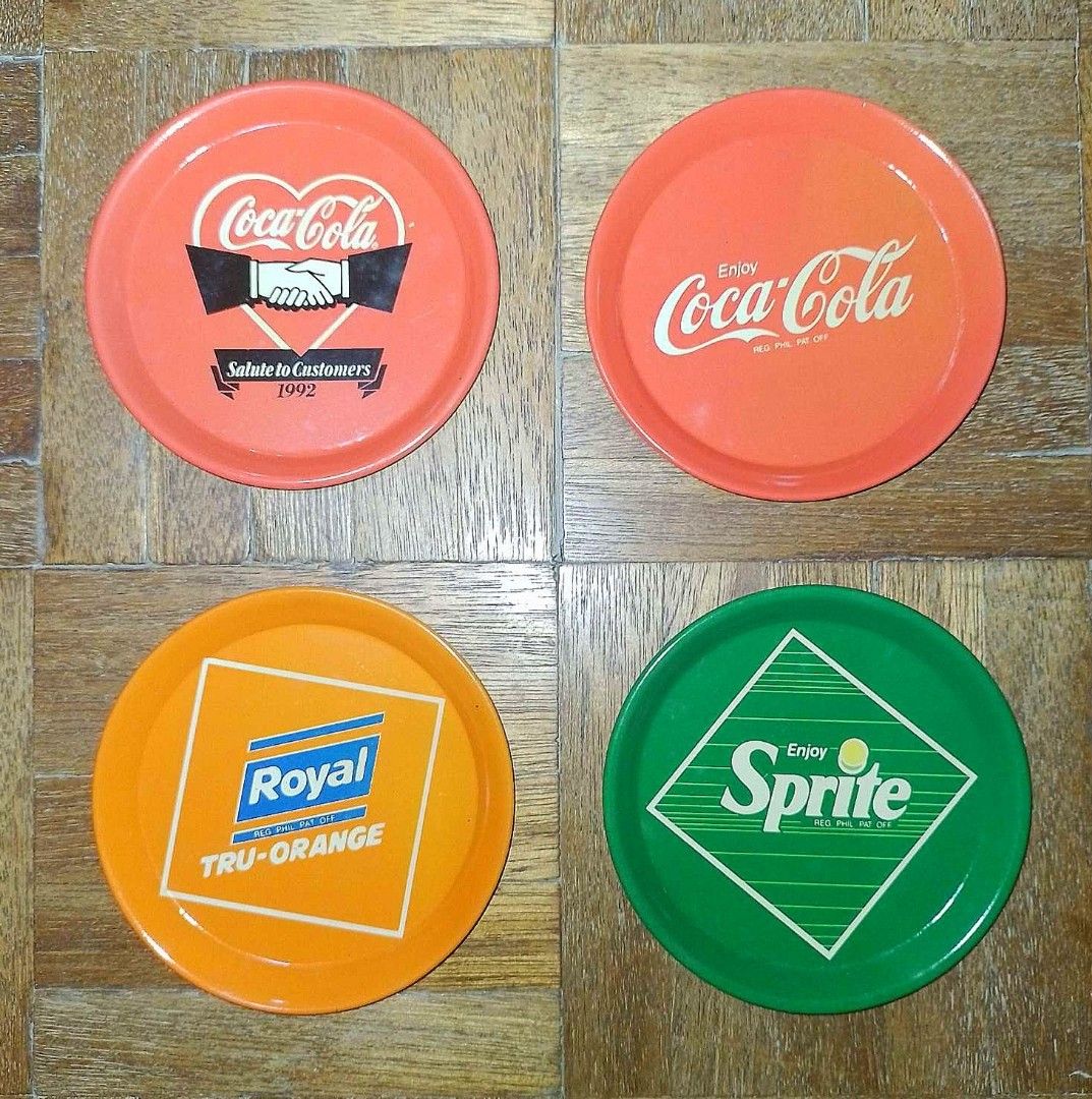 1992 Coca-Cola Salute to Customers Mini Plates: Royal, Sprite, Hobbies ...