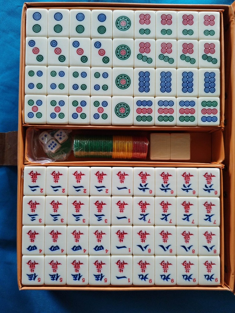 1 SET MAHJONG DICE WITH LEATHER CASE/DICE NG MAHJONG, Sports Equipment ...