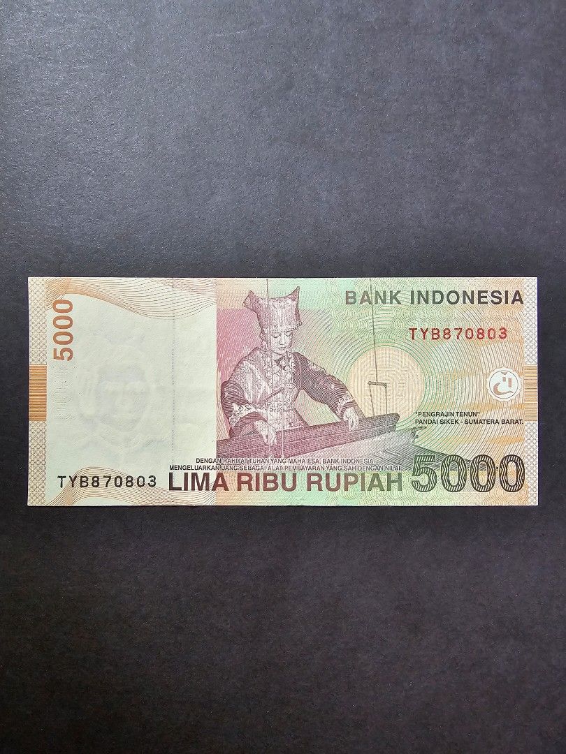 2015 Indonesia 5,000 Lima Ribu Rupiah Currency Banknote - Tuanku Imam ...
