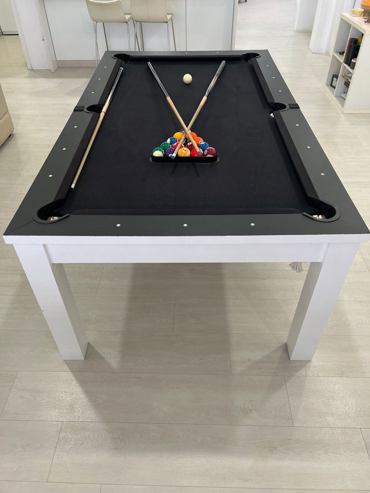 7 foot, 3 in 1 pool table, table tennis ping pong table and dining ...