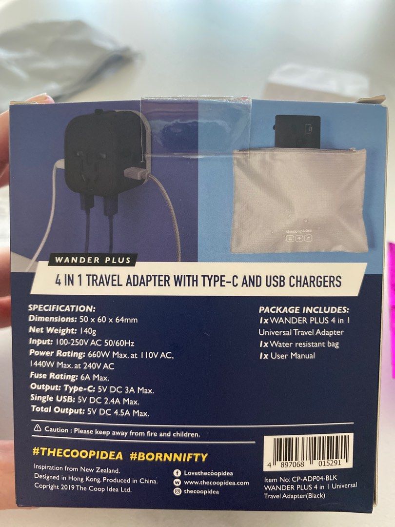 4 in 1 Travel Adapter with Type C and USB, TV & Home Appliances ...