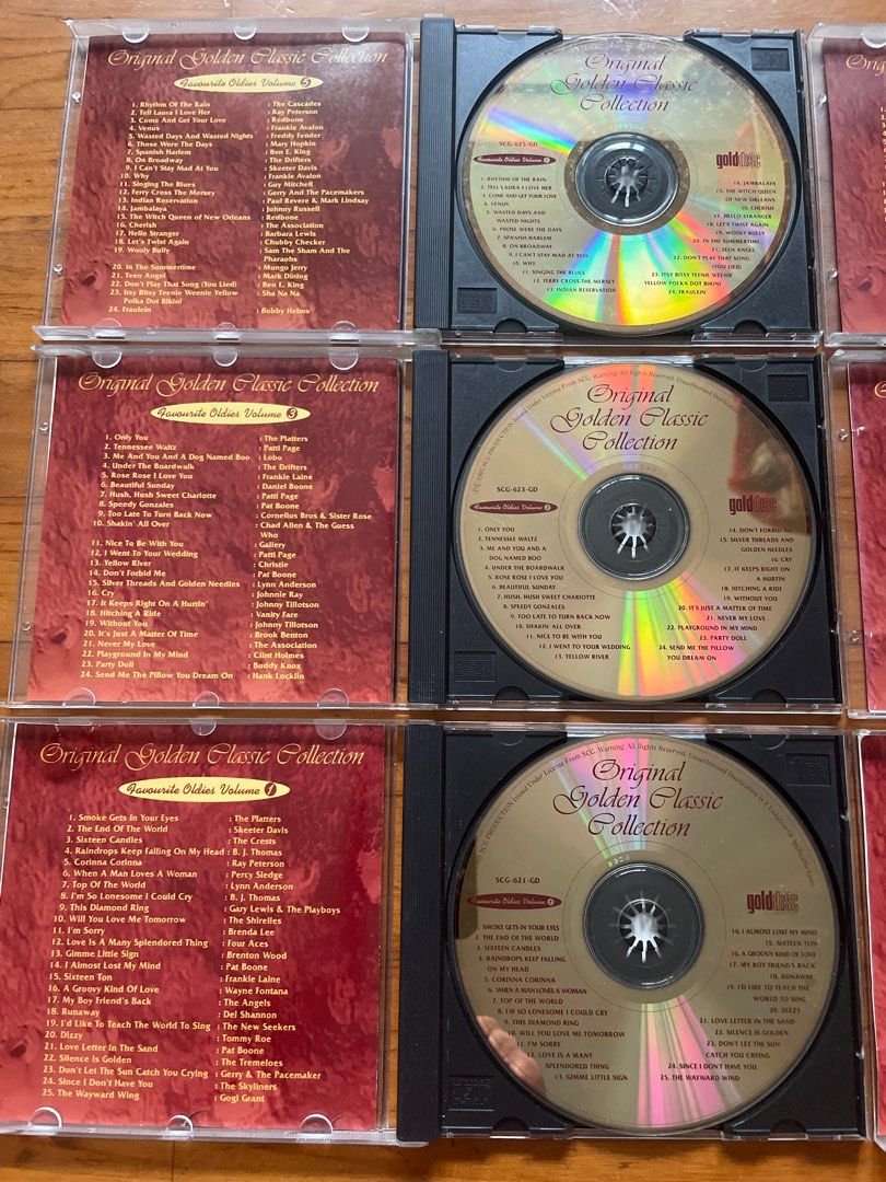 70s Original Golden Classic Collection (6 CD), Hobbies & Toys, Music ...