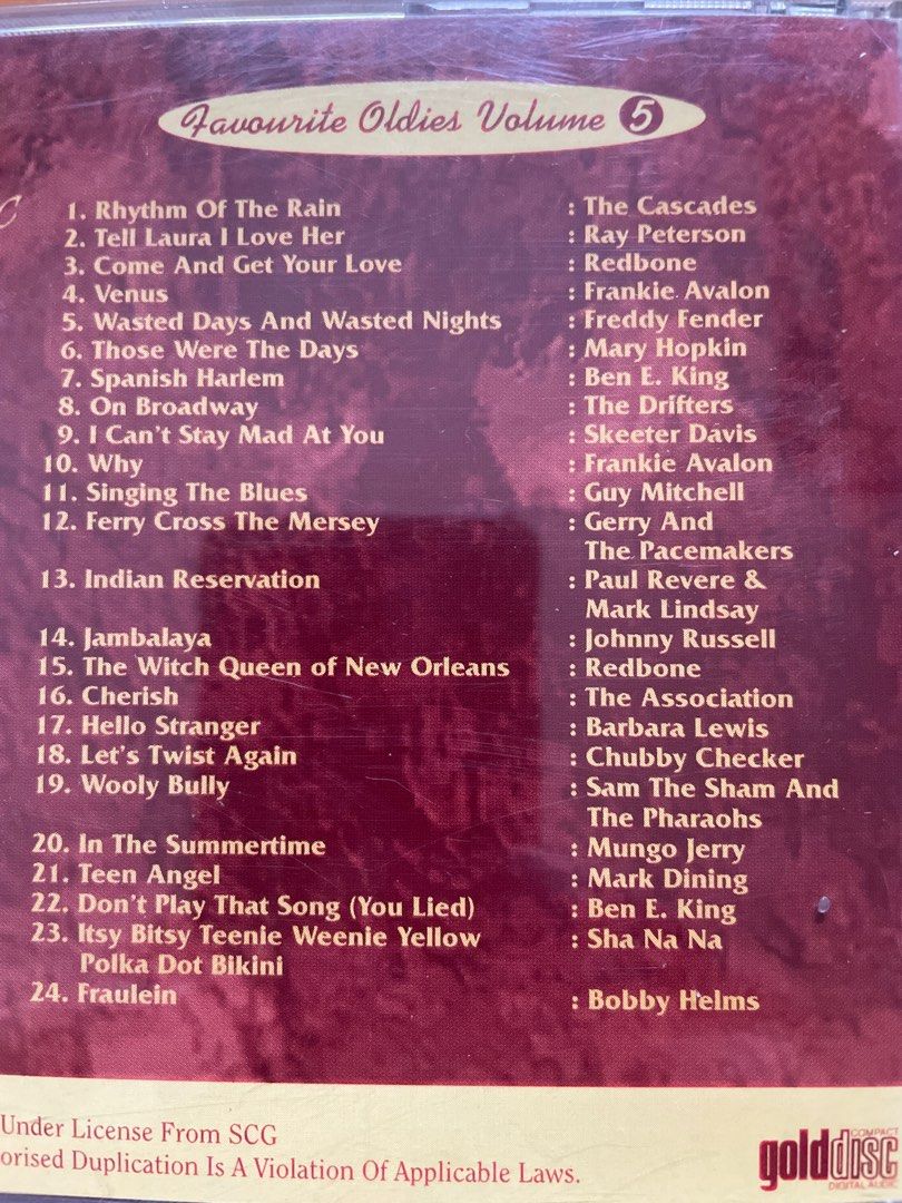 70s Original Golden Classic Collection (6 CD), Hobbies & Toys, Music ...