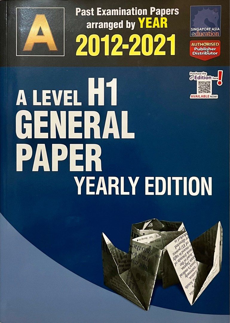 A Level H1 GP General Paper TYS (with answer key), Hobbies & Toys ...