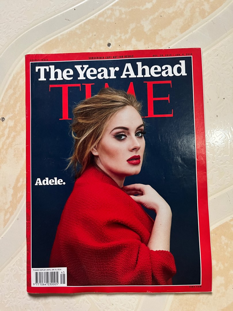 ADELE TIME MAGAZINE COVER 2015, Hobbies & Toys, Books & Magazines, Magazines on Carousell