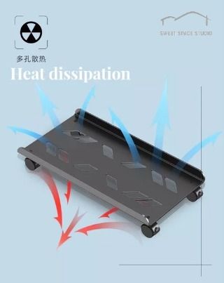 Adjustable CPU Roller Stand with Wheels for Computer PC Case DL1254 ...