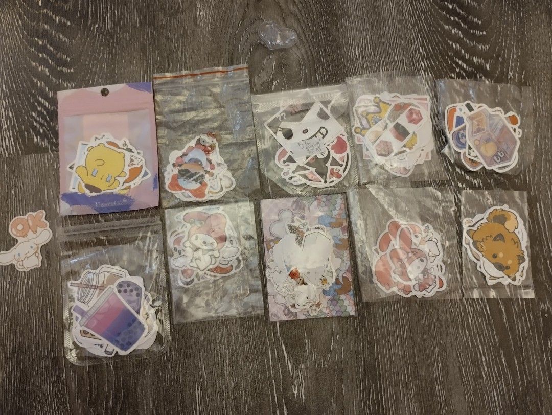 Aesthetic sticker packets flakes bujo stationery, Hobbies & Toys, Toys ...