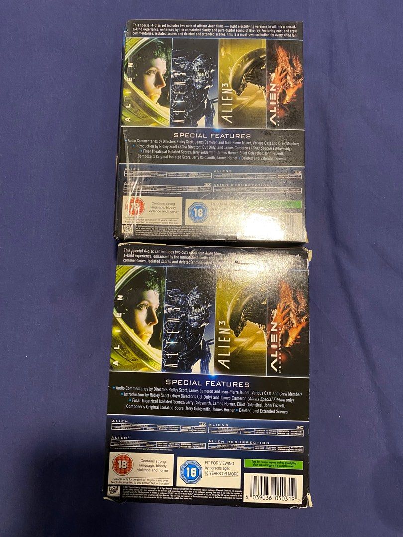 Alien Blu Ray Collection, Hobbies & Toys, Music & Media, CDs & DVDs on ...