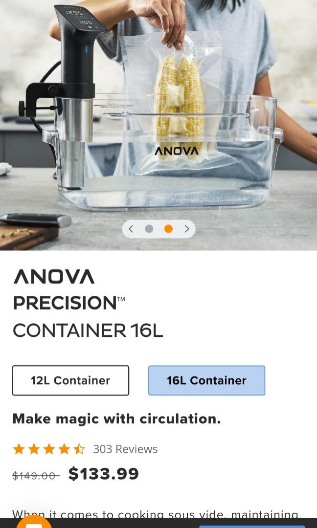 Anova 16L Clear Container, Furniture & Home Living, Kitchenware ...