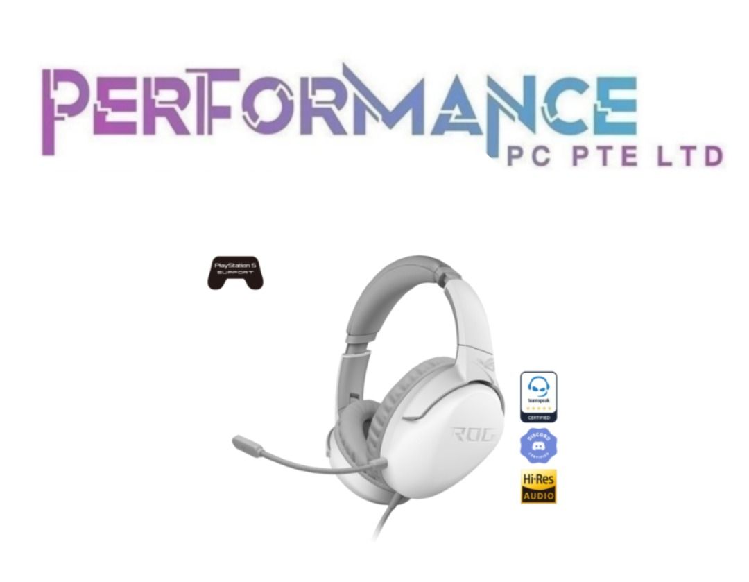 ASUS ROG Strix Go Core Moonlight (White/Black) gaming headset delivers ...