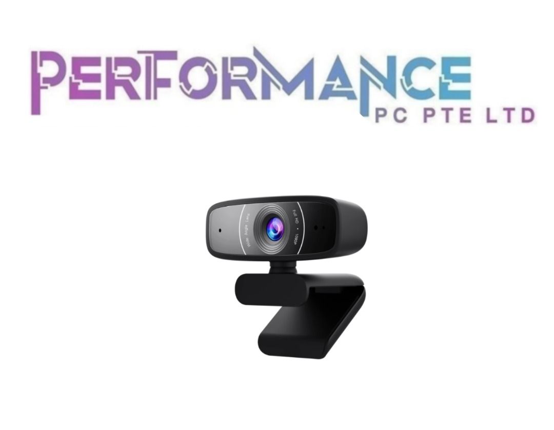 ASUS Webcam C3 USB camera with 1080p 30 fps recording, beamforming ...