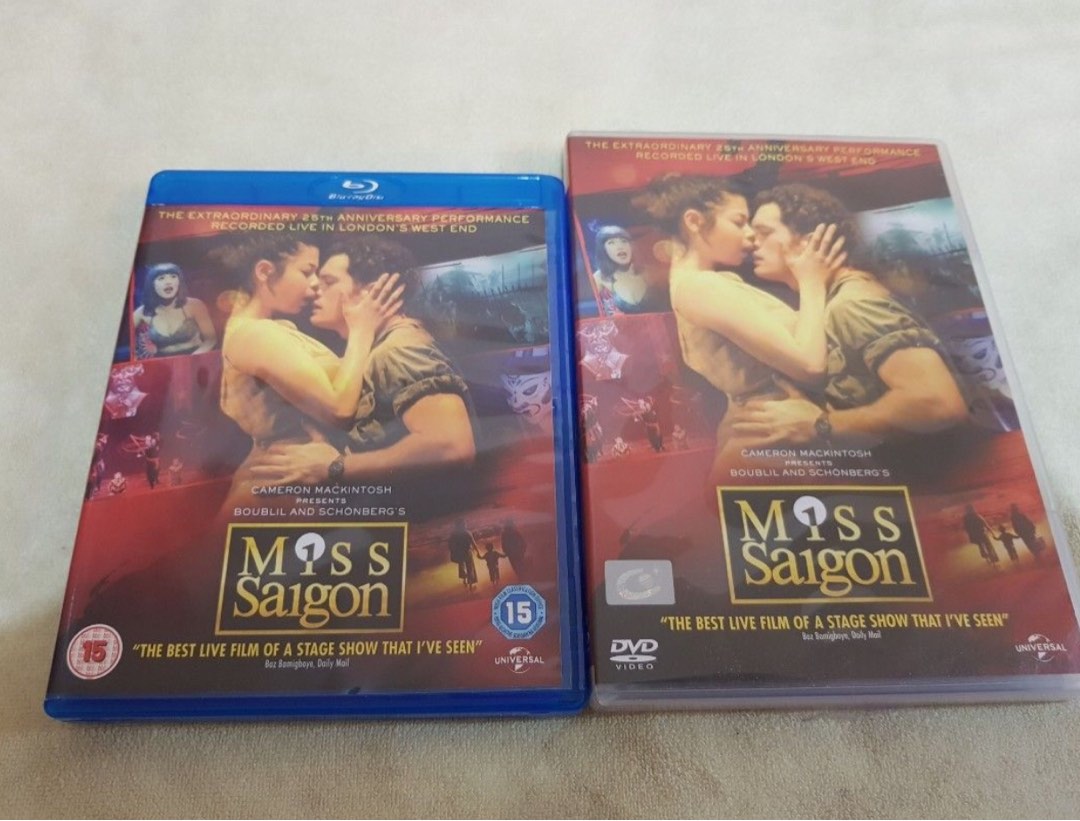 Audiophile 1st Press West End Live Musical Miss Saigon Original Blu-Ray And DVD, Hobbies & Toys ...