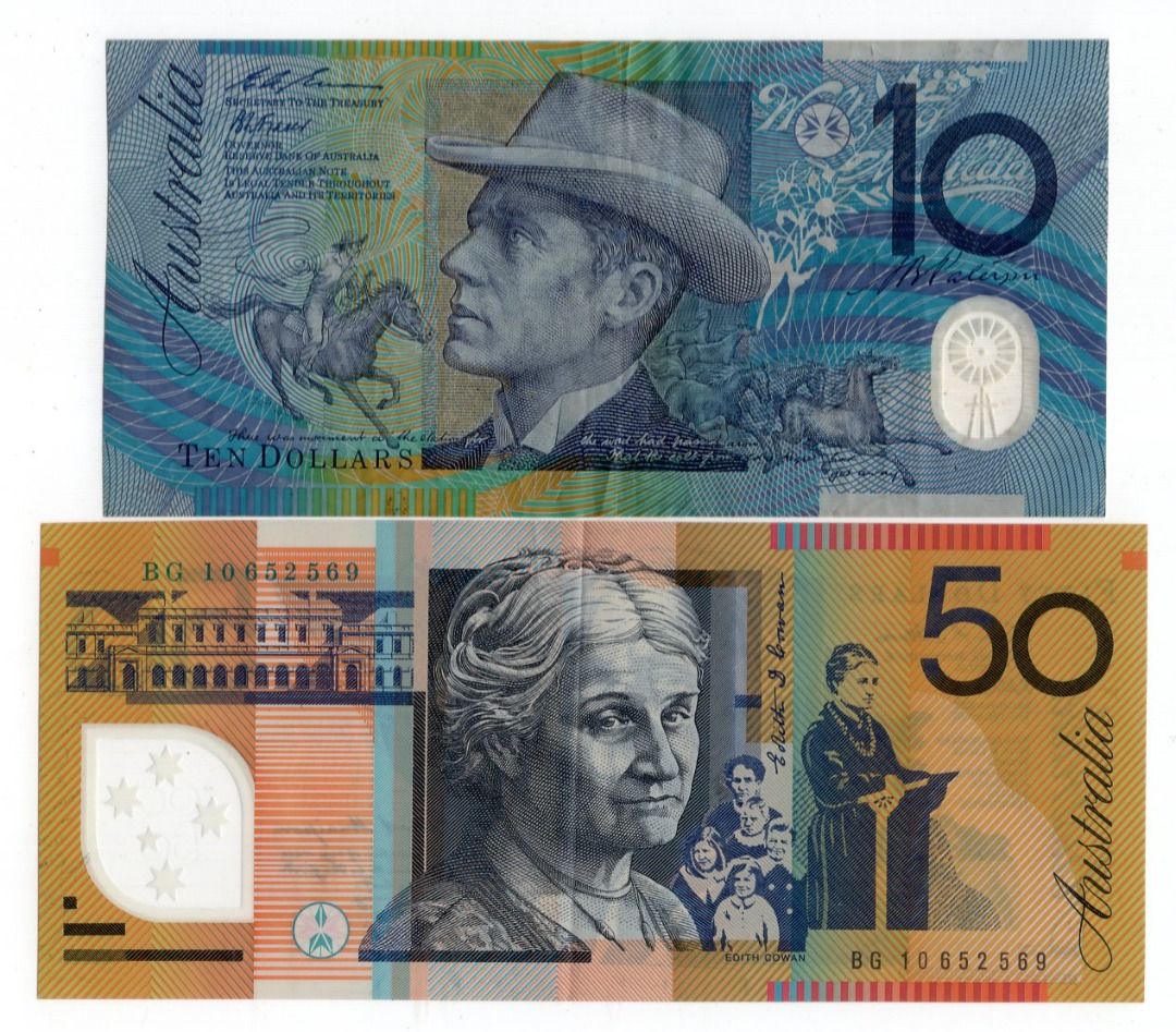Australia polymer $10 & $50 banknotes, Hobbies & Toys, Memorabilia ...