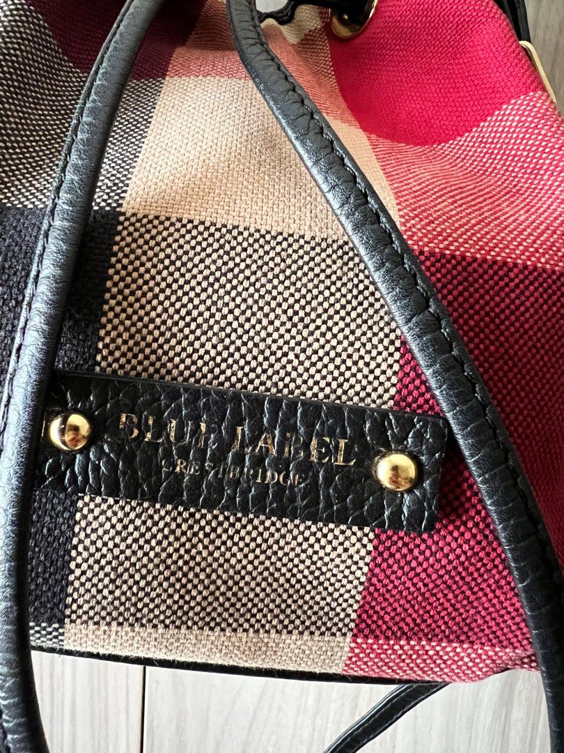 Authentic Japan Blue Label Crestbridge Bucket Bag, Women's Fashion ...