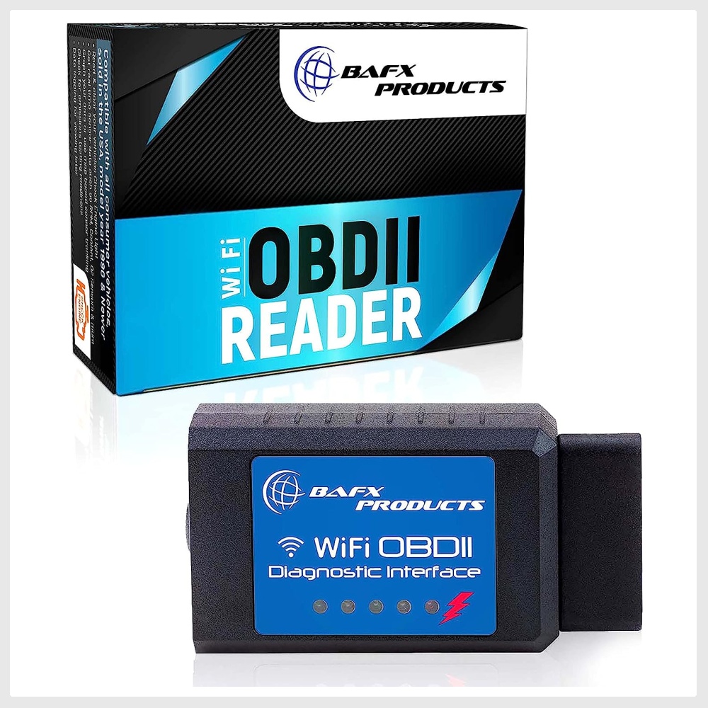 BAFX Products Wireless WiFi (OBDII) OBD2 Code Reader & Scan Tool ...