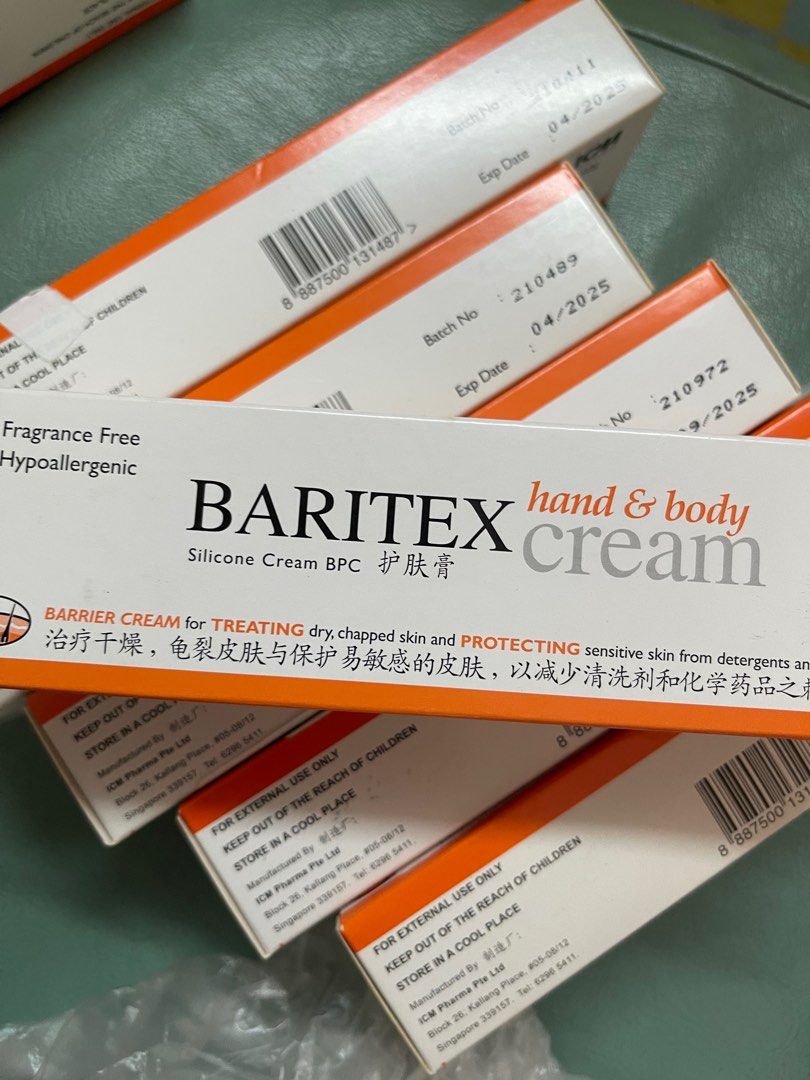 Baritex hand and body cream, Health & Nutrition, Medical Supplies ...
