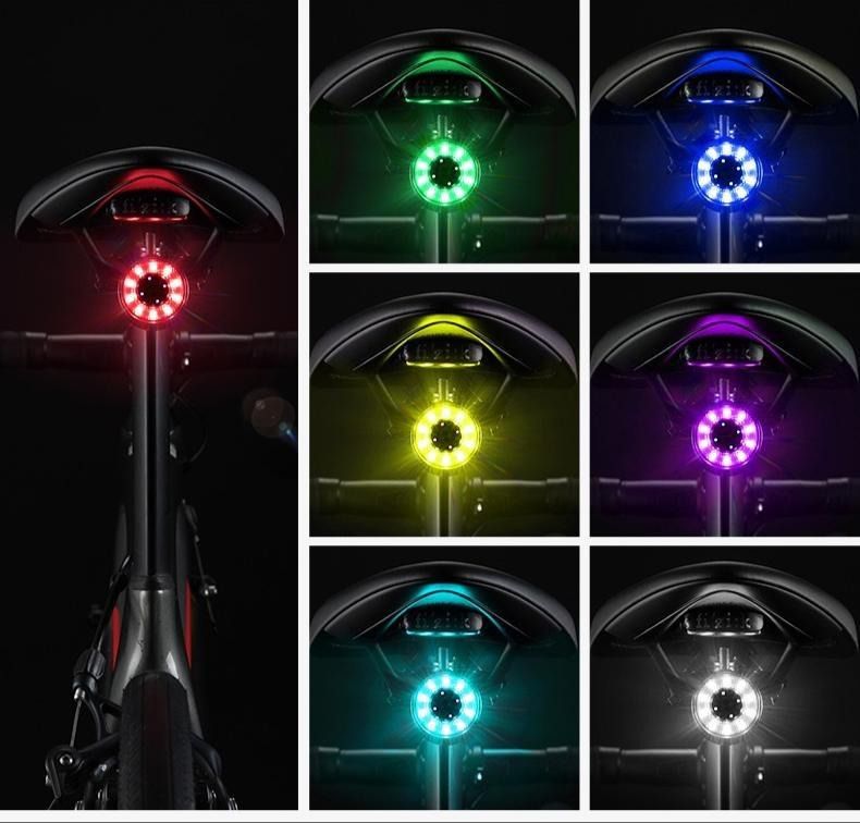 Bicycle Bike Light (Blue Star and Red Circle Very Bright & Feather ...