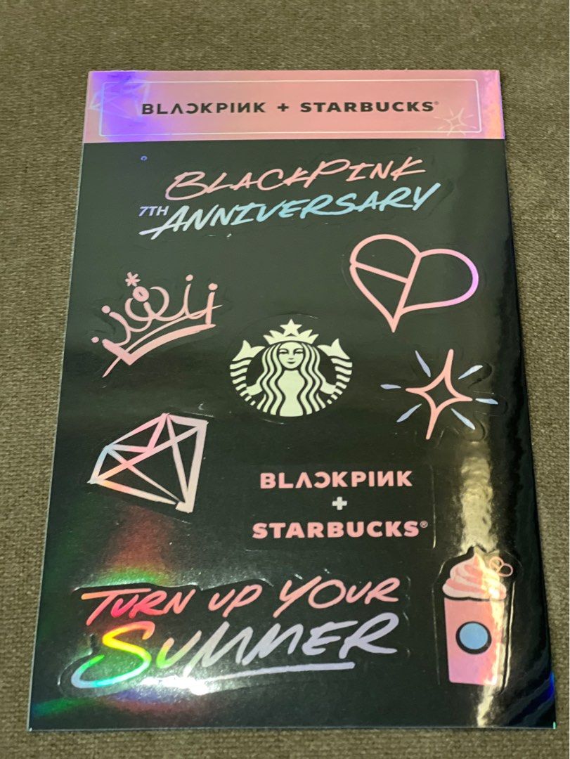 Black Pink Starbucks Sticker, Hobbies & Toys, Memorabilia ...