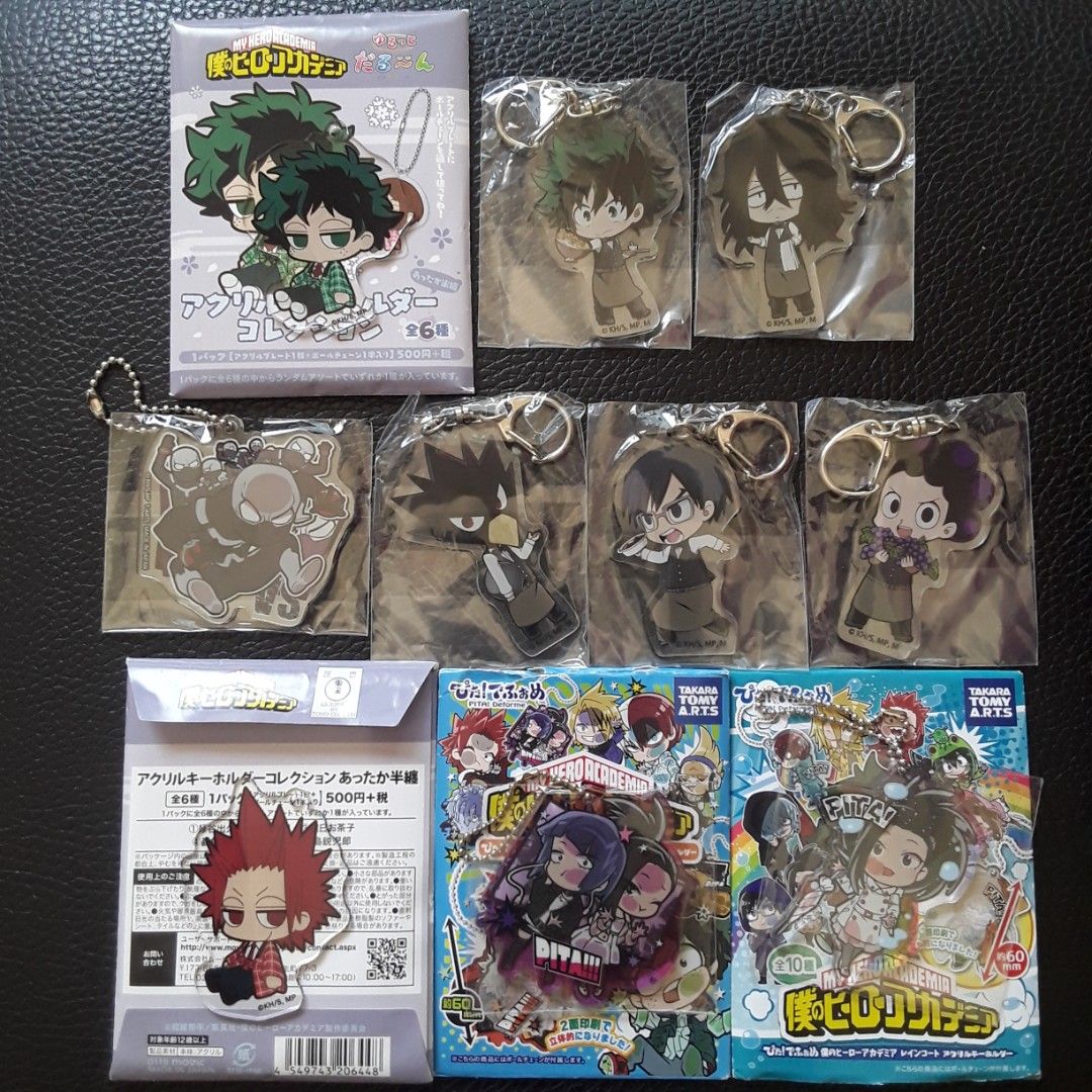 BNHA Boku no Hero Academia assorted acrylic keychains (Midoriya, Aizawa ...