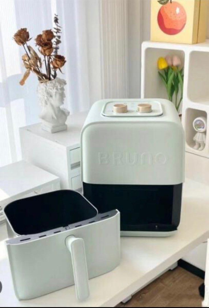 BNIB Bruno Air Fryer 3.5L in Mint Green, TV & Home Appliances, Kitchen ...