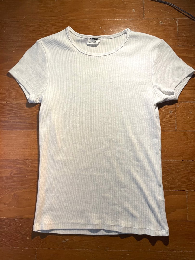 Body hugging baby tee, Women's Fashion, Tops, Shirts on Carousell