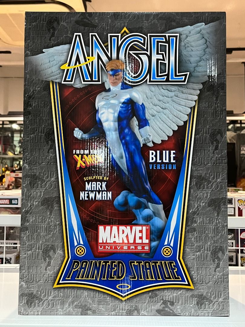 Bowen Designs Statues Angel Original Blue Sabretooth rogue modern ...