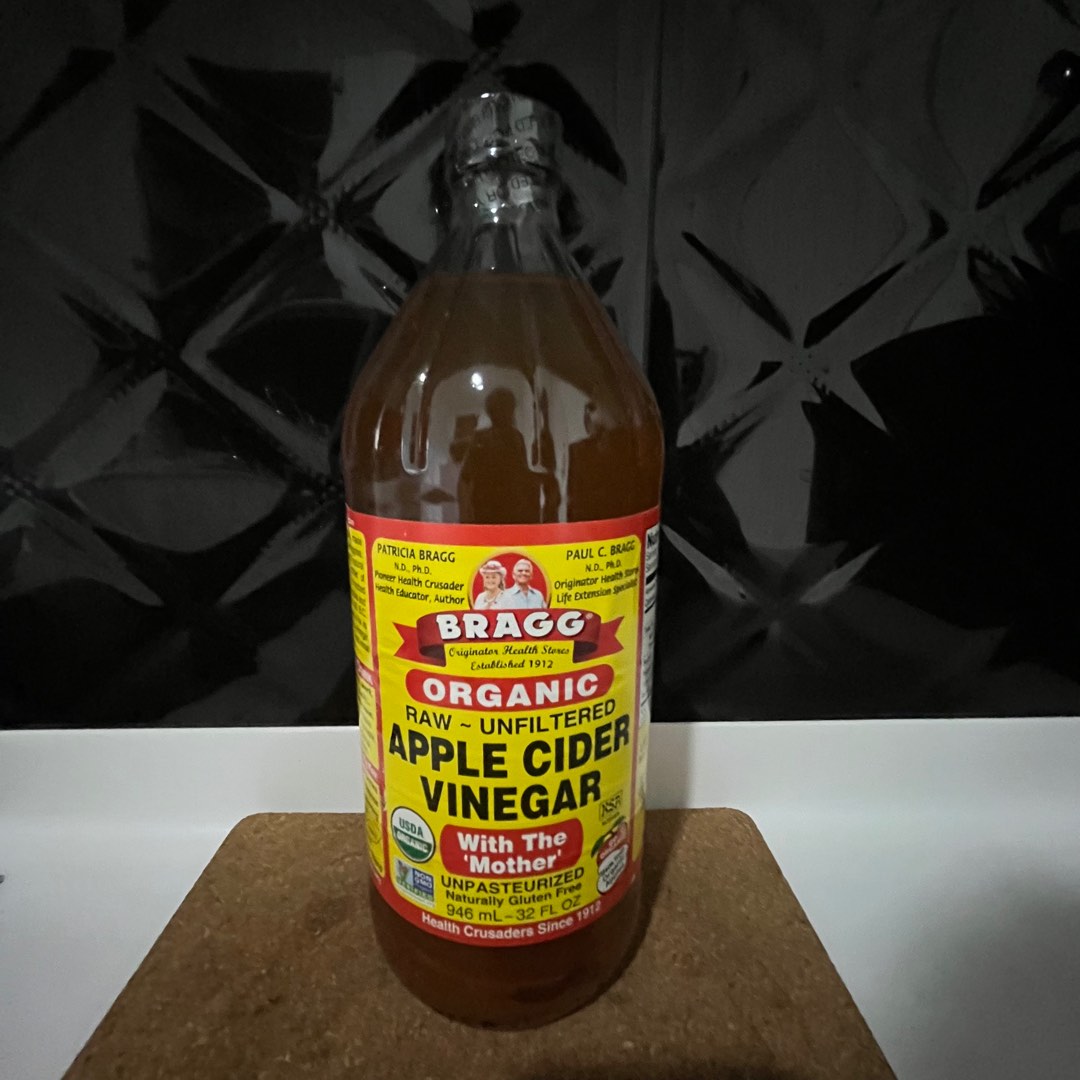 Bragg Organic Apple Cider Vinegar - Original 946ml (3 bottles for sale ...