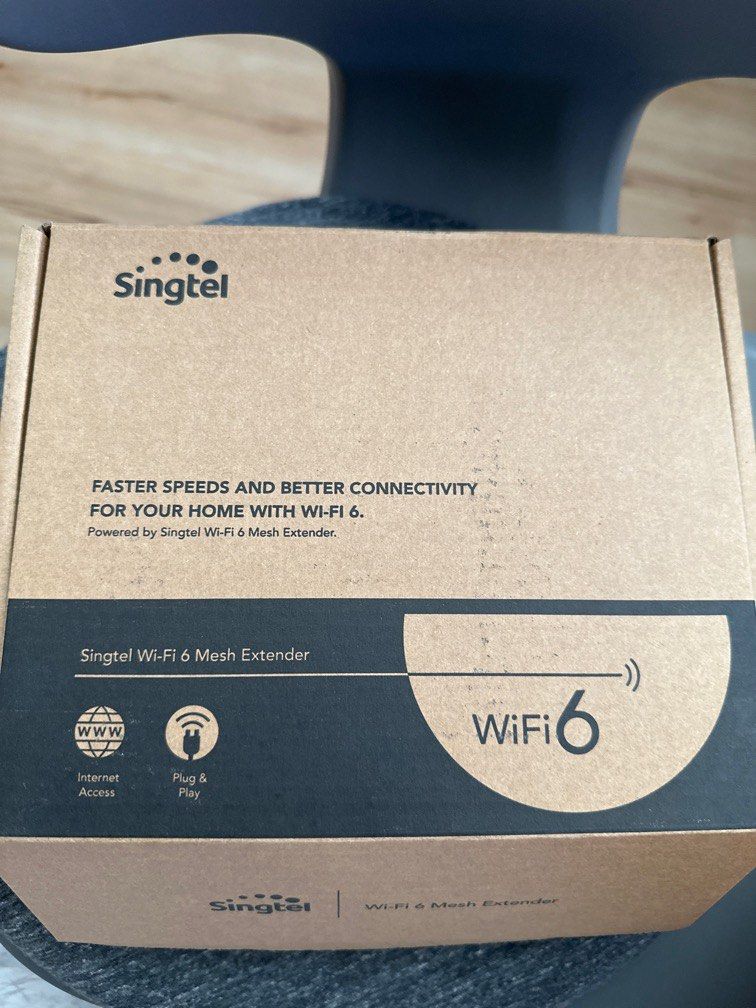 Brand new Singtel wifi 6 mesh extender, Computers & Tech, Parts ...