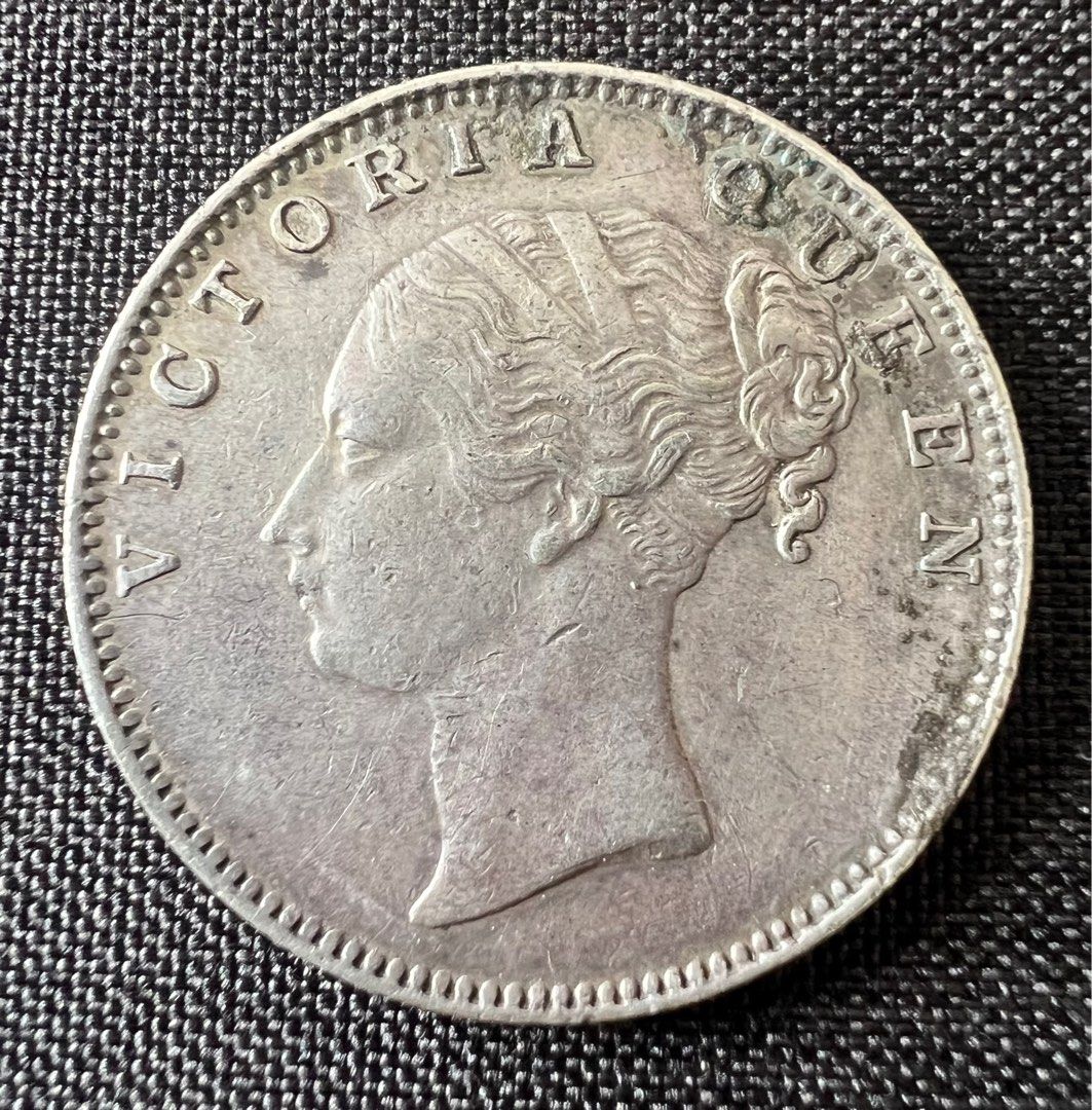British India Queen Victoria one rupee Silver Coin, Hobbies & Toys ...