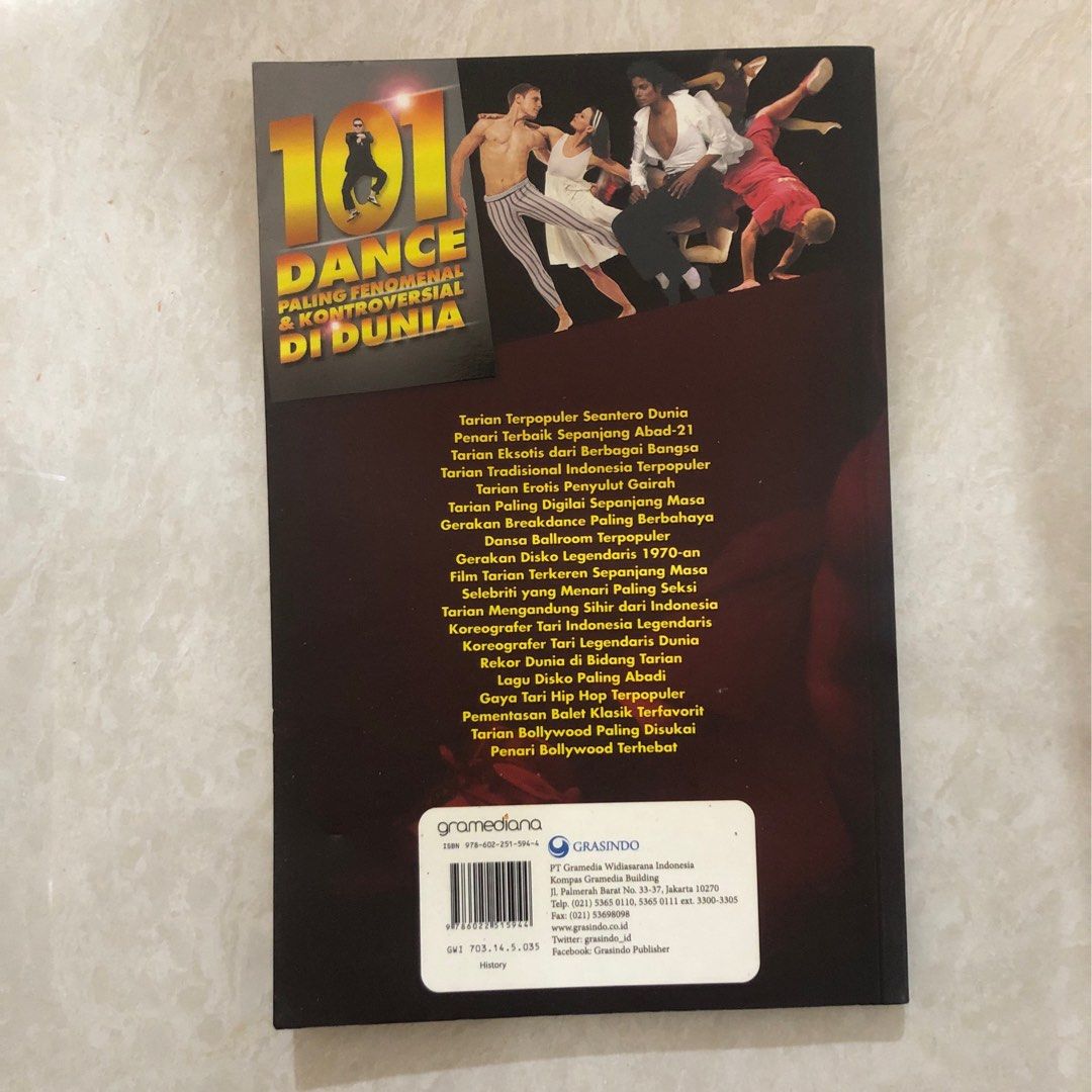 Buku 101 dance paling fenomenal dan kontroversial di dunia, Buku & Alat Tulis, Buku di Carousell