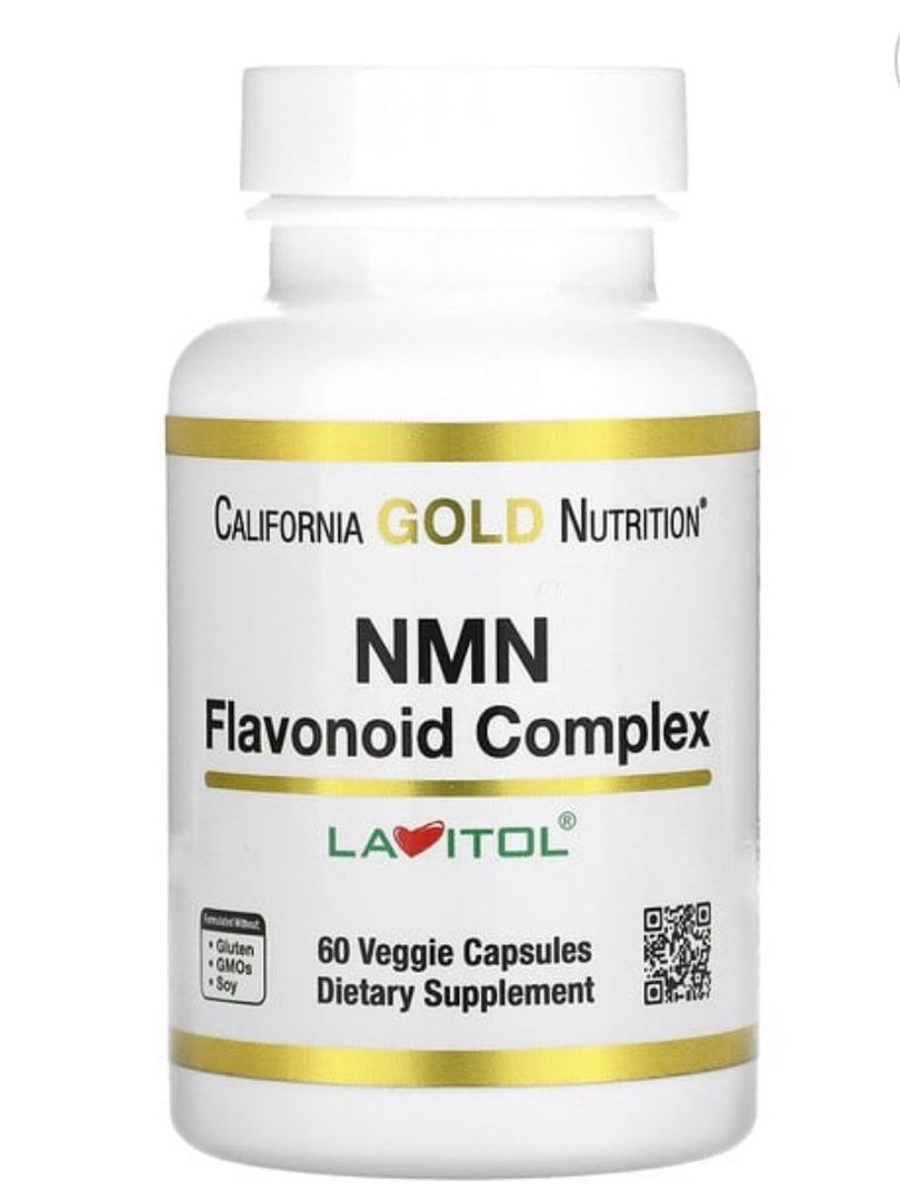 California Gold Nutrition - NMN 類黃酮複合物，60粒素食膠囊 (有效日期 12/2024) , 健康及營養食用 ...