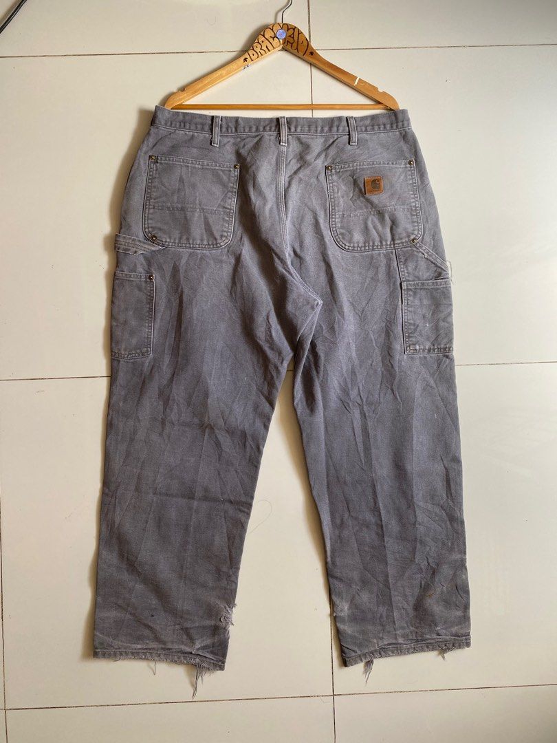 Carhartt Grey Double Knee Pants B136 GVL on Carousell